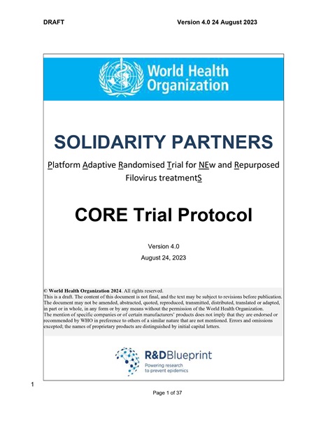 Solidarity Partners – Platform adaptive randomized trial for new and ...