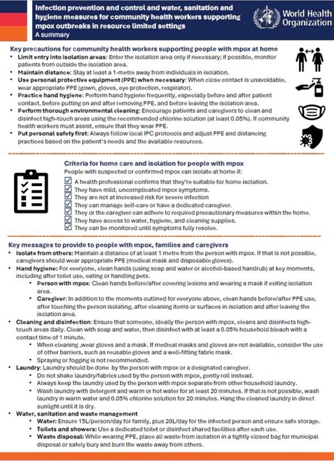 Infection prevention and control and water, sanitation and hygiene ...