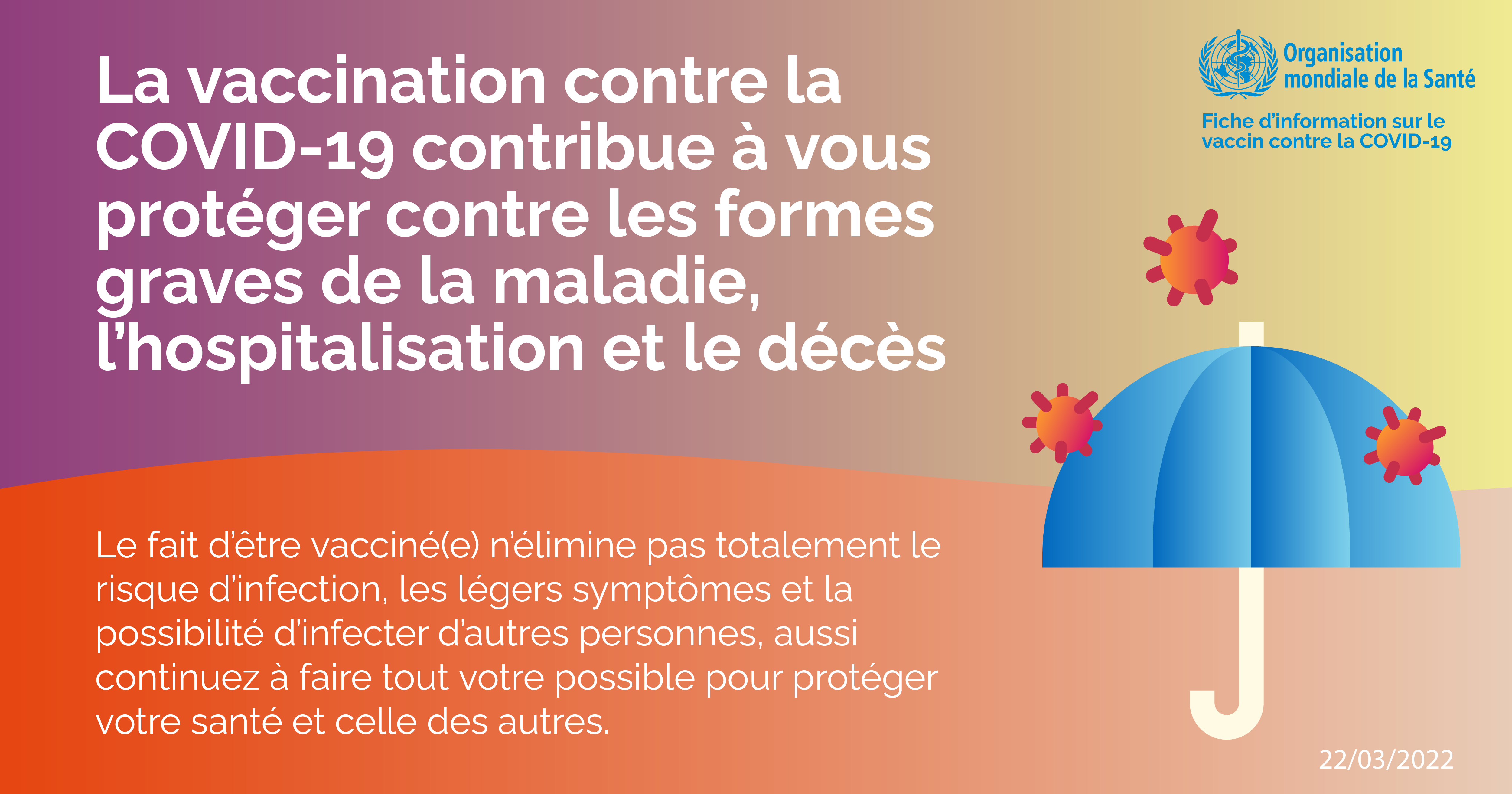 Conseils au public sur la COVID-19 : se faire vacciner