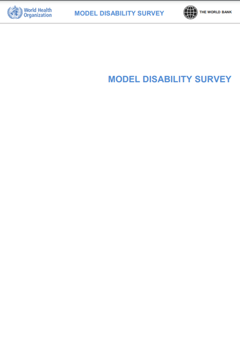 Model disability survey - household and individual questionnaires