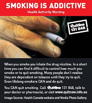 Smoking is addictive - Back of pack