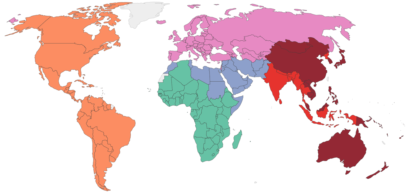 Participating countries and entities