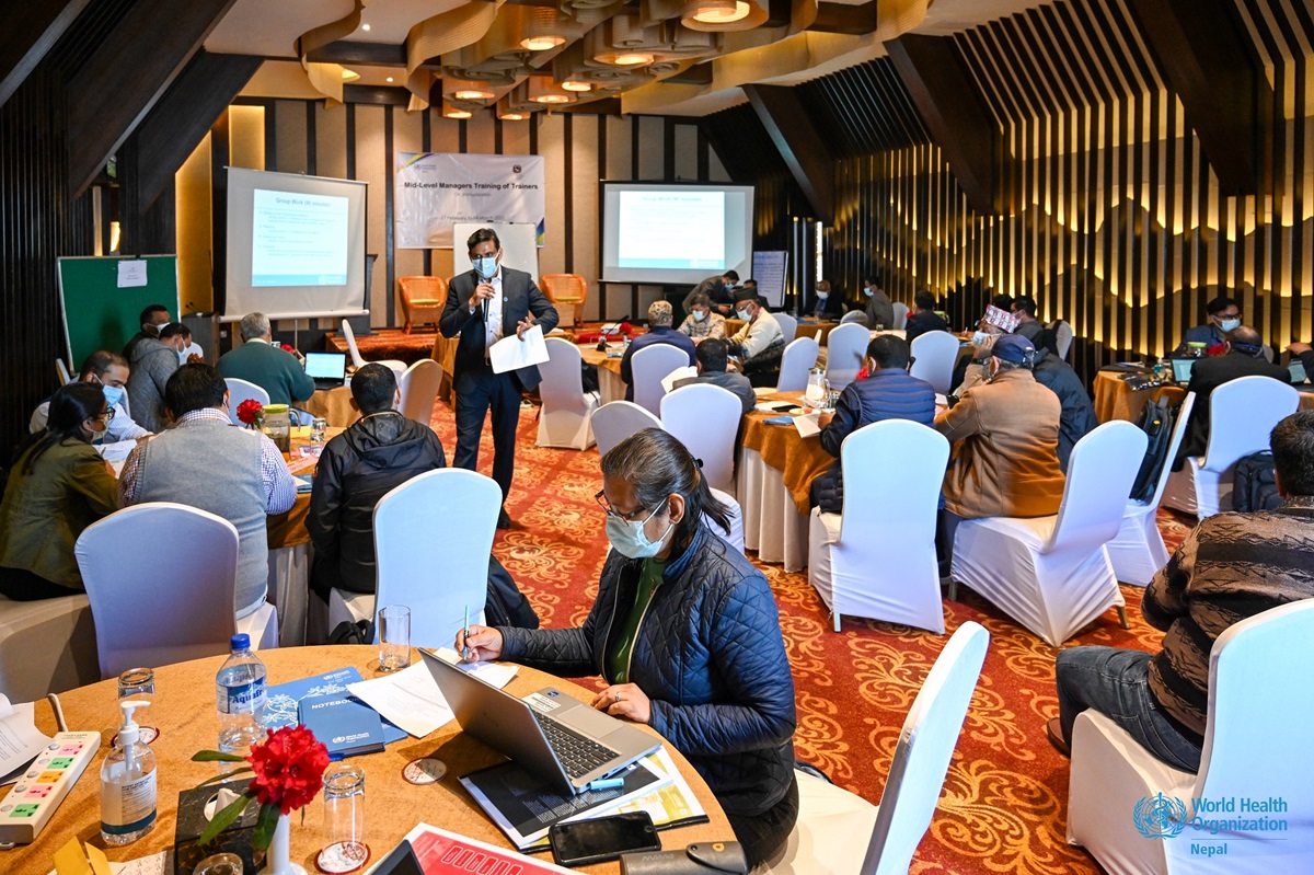 Training of Trainers Held for Mid-level Immunization Managers