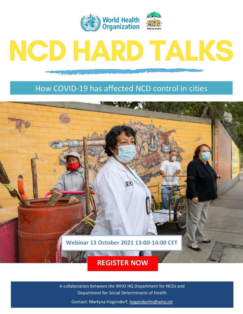 NCD Hard Talks Webinar: How COVID-19 has affected NCD control in cities