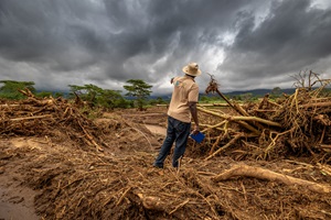 WHO-trained Rapid Responders evaluate the aftermath of the April 29th flash flood in Mai Mahiu