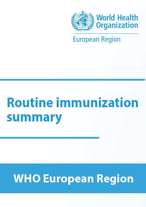 Routine immunization summary - WHO European Region, 2022
