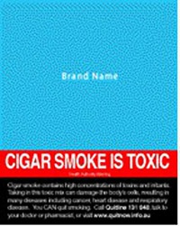 Cigar smoke is toxic - Back of pack